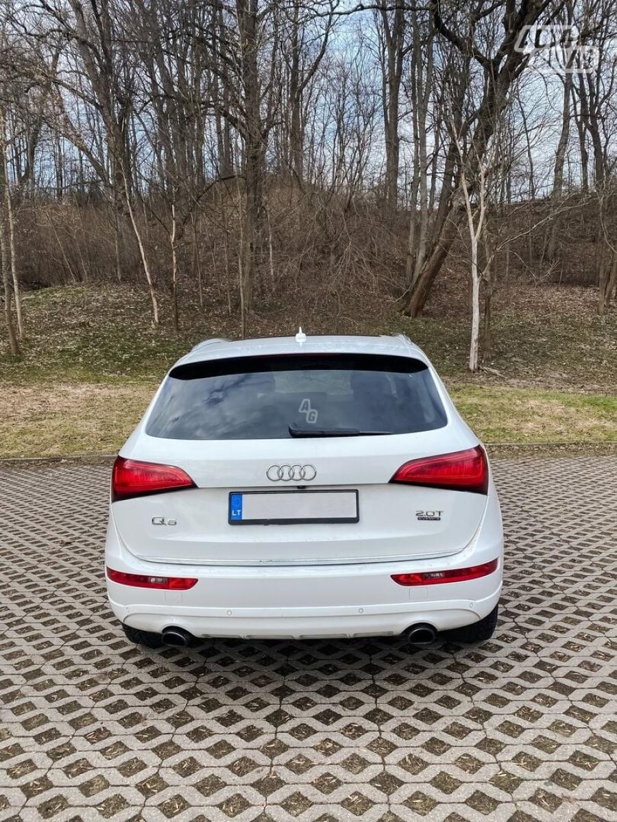 White Audi Q5 2015 in Vilnius, with an engine capacity of 2.00 L and mileage of 290 thousand km for 11199 €, photo 6 on AUTOMOTO.COM.LV