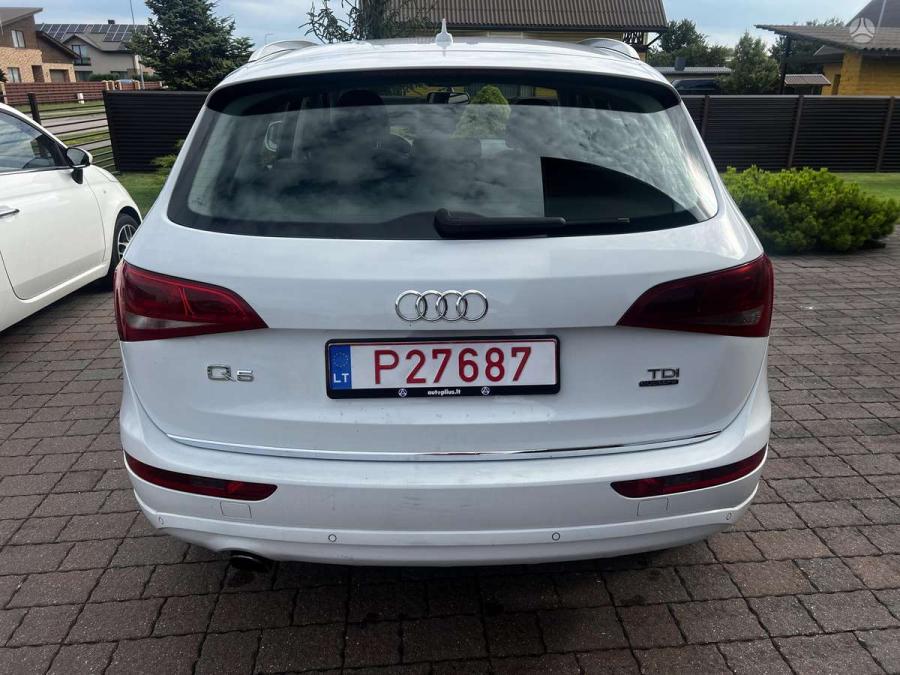 White Audi Q5 2015 in Vilkaviskis, with an engine capacity of 1.97 L and mileage of 134 thousand km for 9699 €, photo 5 on AUTOMOTO.COM.LV