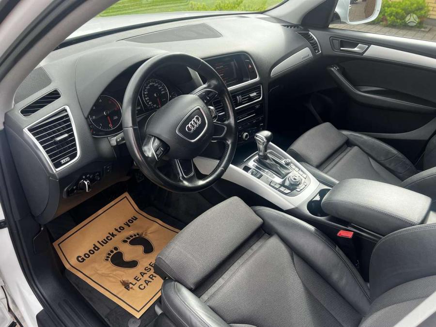 White Audi Q5 2015 in Vilkaviskis, with an engine capacity of 1.97 L and mileage of 134 thousand km for 9699 €, photo 12 on AUTOMOTO.COM.LV