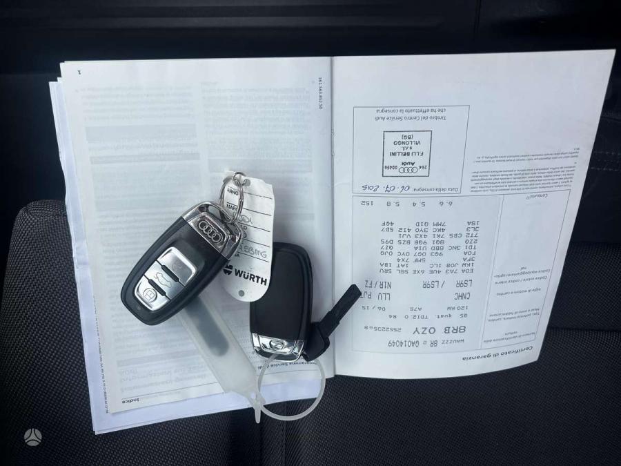White Audi Q5 2015 in Vilkaviskis, with an engine capacity of 1.97 L and mileage of 134 thousand km for 9699 €, photo 15 on AUTOMOTO.COM.LV