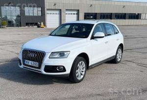 Balts Audi Q5 2015 Rīga, ar dzinēja tilpumu 2.00 L un nobraukumu 255 tūkst. km par 12900 €, foto  vietnē AUTOMOTO.COM.LV