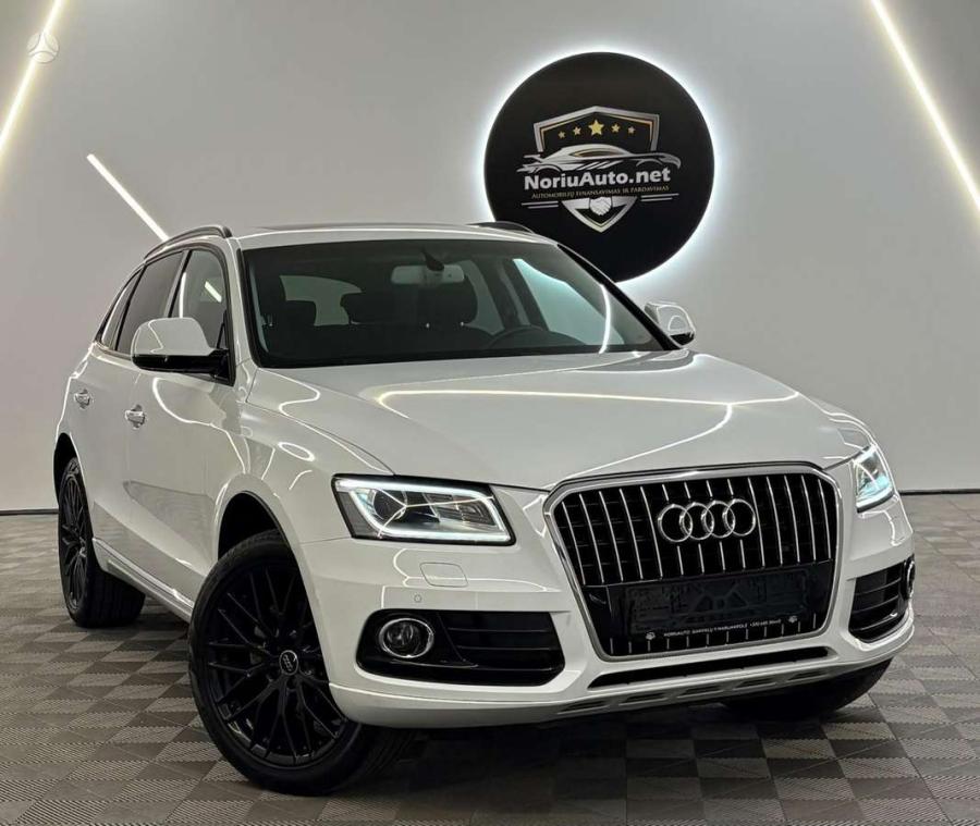 White Audi Q5 2015 in Marijampole, with an engine capacity of 1.97 L and mileage of 239 thousand km for 13650 €, photo 1 on AUTOMOTO.COM.LV