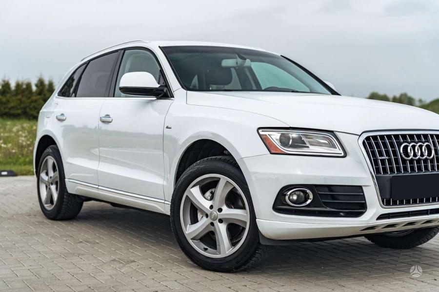 White Audi Q5 2015 in Klaipeda, with an engine capacity of 2.00 L and mileage of 156 thousand km for 10700 €, photo 6 on AUTOMOTO.COM.LV