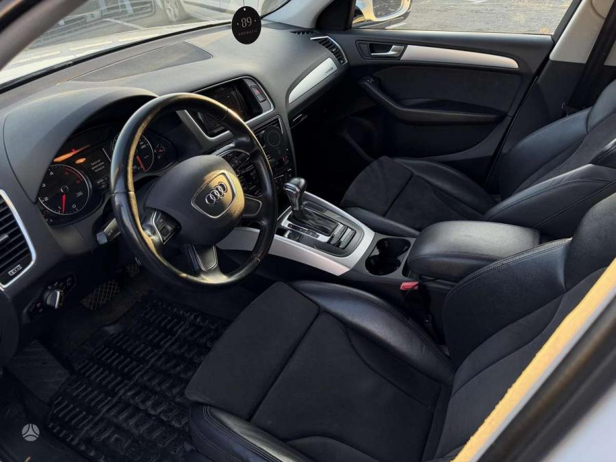 White Audi Q5 2015 in Vilnius, with an engine capacity of 1.97 L and mileage of 287 thousand km for 11700 €, photo 11 on AUTOMOTO.COM.LV