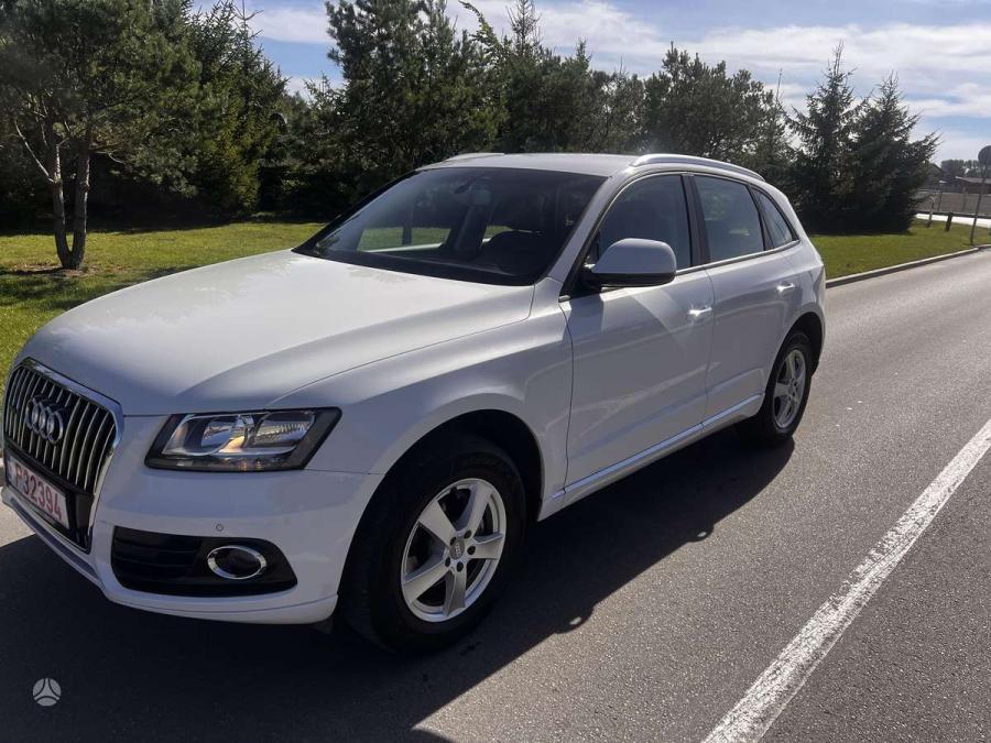 White Audi Q5 2015 in Vilkaviskis, with an engine capacity of 1.97 L and mileage of 134 thousand km for 12199 €, photo 1 on AUTOMOTO.COM.LV