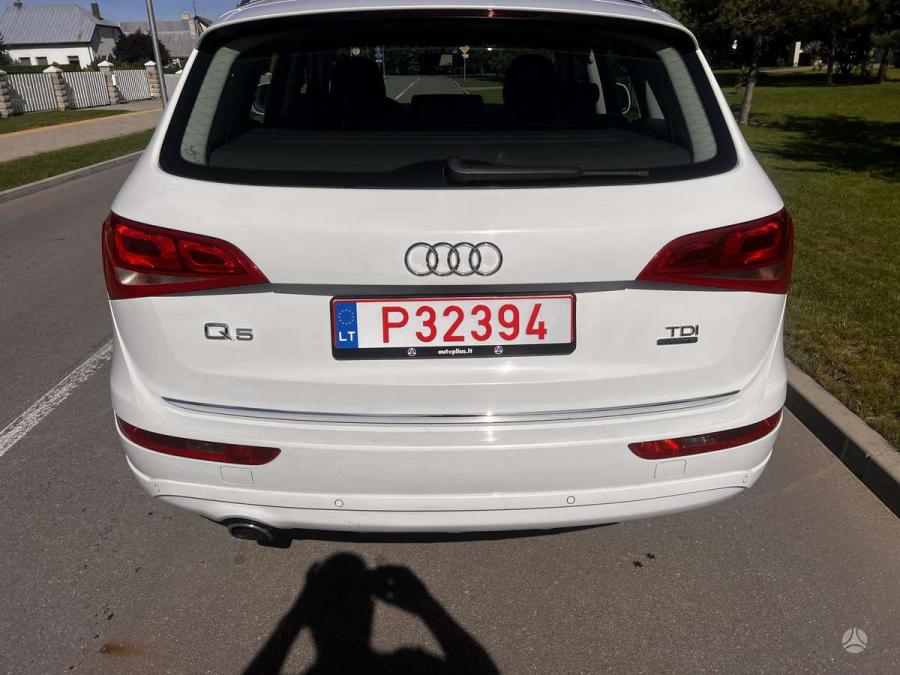 White Audi Q5 2015 in Vilkaviskis, with an engine capacity of 1.97 L and mileage of 134 thousand km for 12199 €, photo 6 on AUTOMOTO.COM.LV