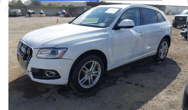 White Audi Q5 2016 in Vilnius, with an engine capacity of 1.98 L and mileage of 123 thousand km for 11150 €, photo 1 on AUTOMOTO.COM.LV