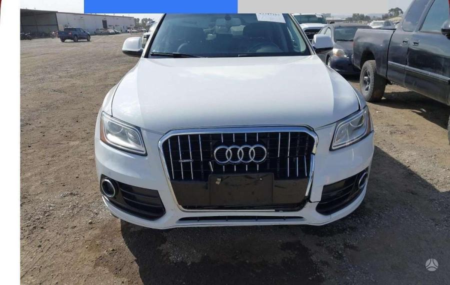 White Audi Q5 2016 in Vilnius, with an engine capacity of 1.98 L and mileage of 123 thousand km for 11150 €, photo 7 on AUTOMOTO.COM.LV