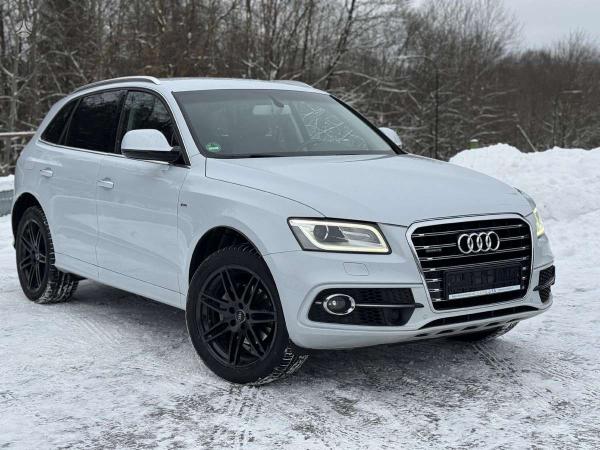 White Audi Q5 2016 in Vilnius, with an engine capacity of 1.97 L and mileage of 279 thousand km for 14700 €, photo 9 on AUTOMOTO.COM.LV