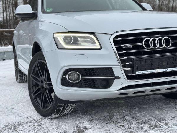 White Audi Q5 2016 in Vilnius, with an engine capacity of 1.97 L and mileage of 279 thousand km for 14700 €, photo 10 on AUTOMOTO.COM.LV