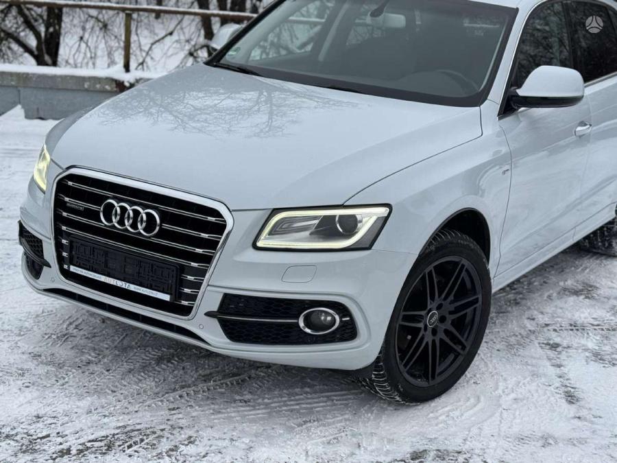 White Audi Q5 2016 in Vilnius, with an engine capacity of 1.97 L and mileage of 279 thousand km for 14700 €, photo 13 on AUTOMOTO.COM.LV