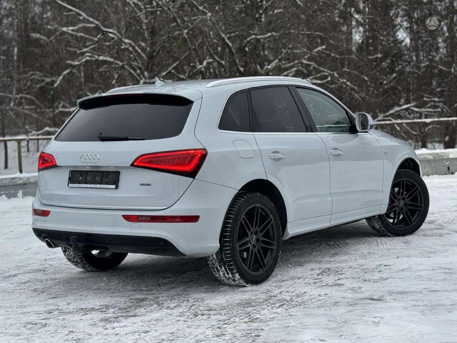 White Audi Q5 2016 in Vilnius, with an engine capacity of 1.97 L and mileage of 279 thousand km for 14700 €, photo 15 on AUTOMOTO.COM.LV