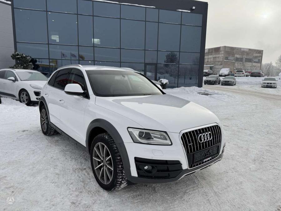 White Audi Q5 2016 in Telschi, with an engine capacity of 1.97 L and mileage of 210 thousand km for 13700 €, photo 10 on AUTOMOTO.COM.LV