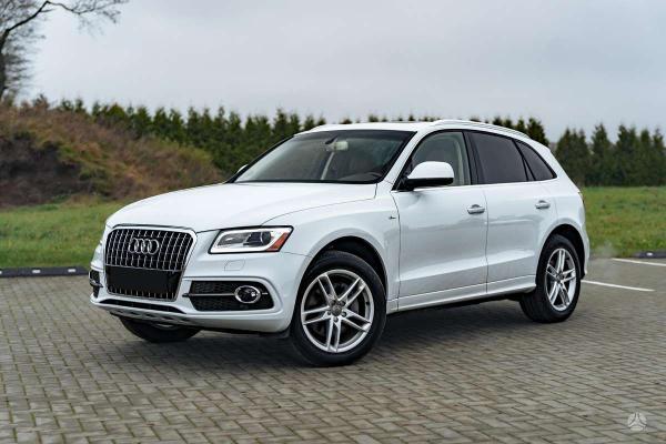White Audi Q5 2016 in Klaipeda, with an engine capacity of 3.00 L and mileage of 61 thousand km for 15999 €, photo 1 on AUTOMOTO.COM.LV
