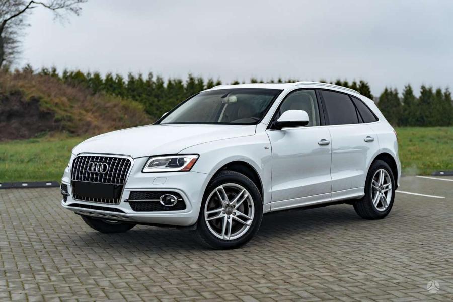 White Audi Q5 2016 in Klaipeda, with an engine capacity of 3.00 L and mileage of 61 thousand km for 15999 €, photo 1 on AUTOMOTO.COM.LV