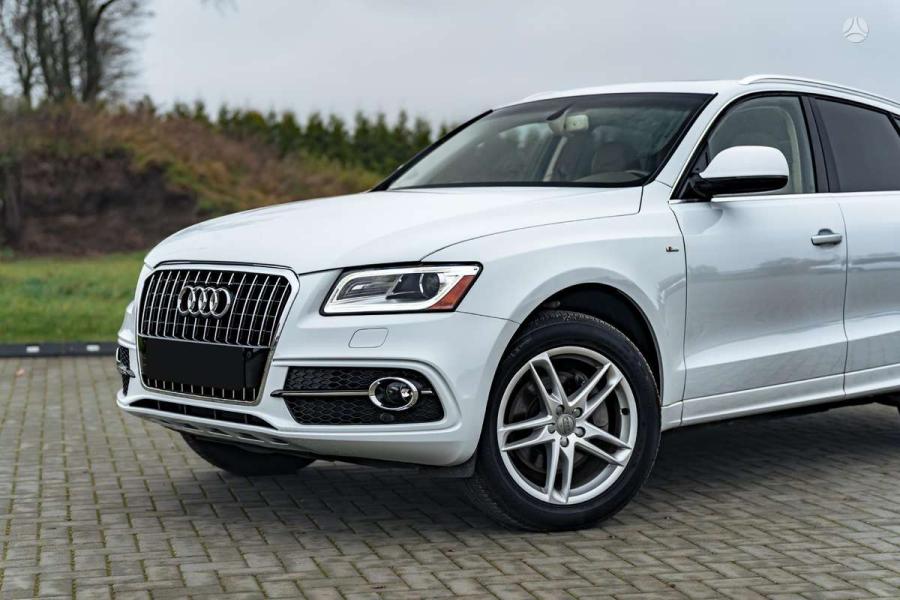 White Audi Q5 2016 in Klaipeda, with an engine capacity of 3.00 L and mileage of 61 thousand km for 15999 €, photo 2 on AUTOMOTO.COM.LV