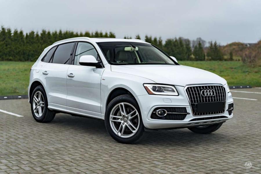 White Audi Q5 2016 in Klaipeda, with an engine capacity of 3.00 L and mileage of 61 thousand km for 15999 €, photo 4 on AUTOMOTO.COM.LV