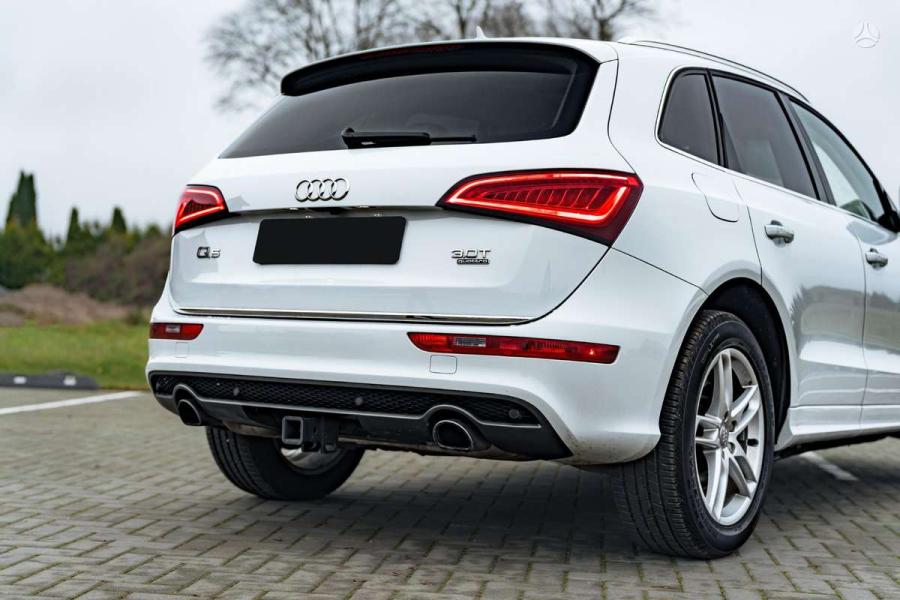 White Audi Q5 2016 in Klaipeda, with an engine capacity of 3.00 L and mileage of 61 thousand km for 15999 €, photo 14 on AUTOMOTO.COM.LV