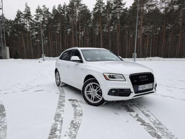 White Audi Q5 2016 in Druskininkai, with an engine capacity of 3.00 L and mileage of 102 thousand km for 14100 €, photo 1 on AUTOMOTO.COM.LV