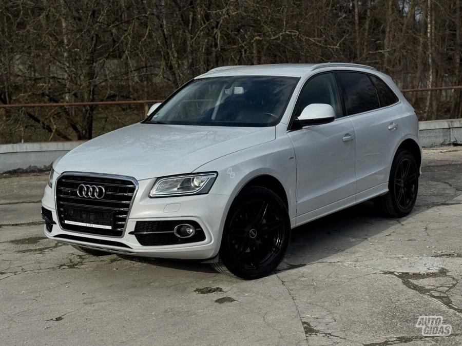 White Audi Q5 2016 in Vilnius, with an engine capacity of 2.00 L and mileage of 279 thousand km for 14200 €, photo 1 on AUTOMOTO.COM.LV