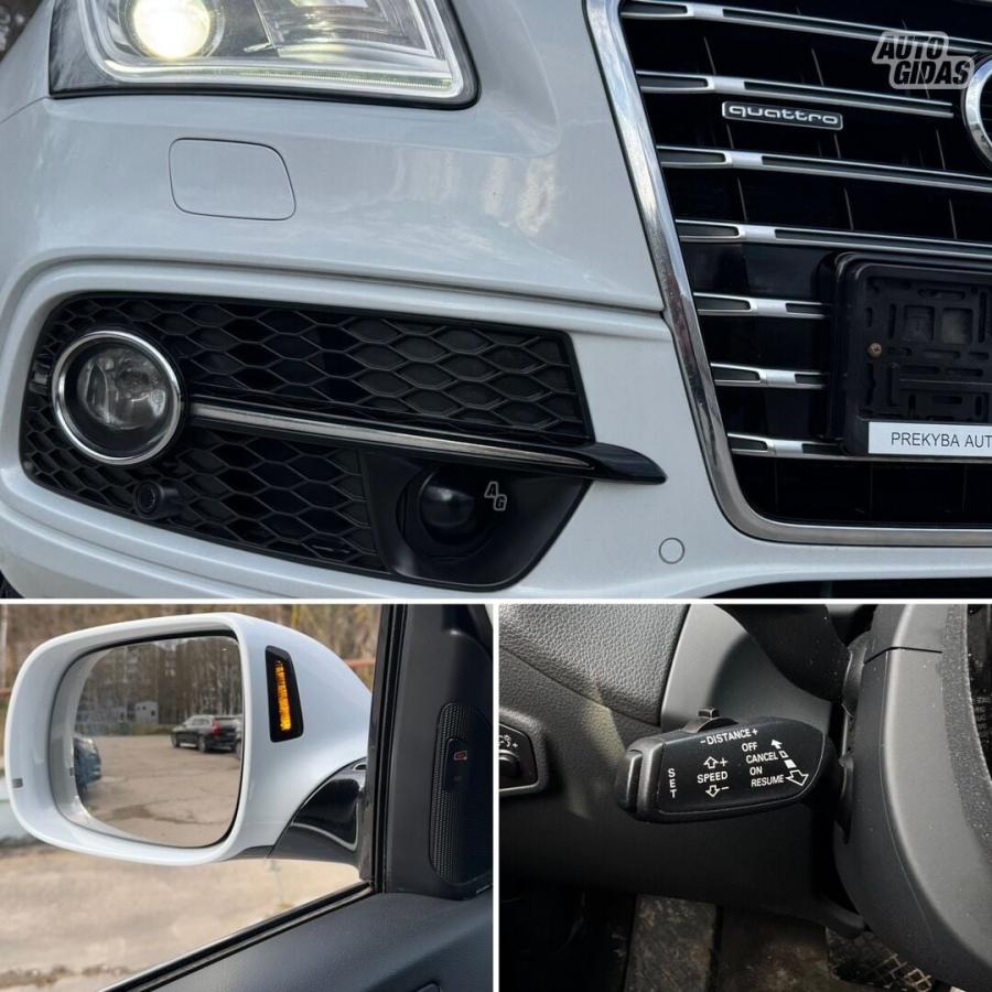 White Audi Q5 2016 in Vilnius, with an engine capacity of 2.00 L and mileage of 279 thousand km for 14200 €, photo 5 on AUTOMOTO.COM.LV