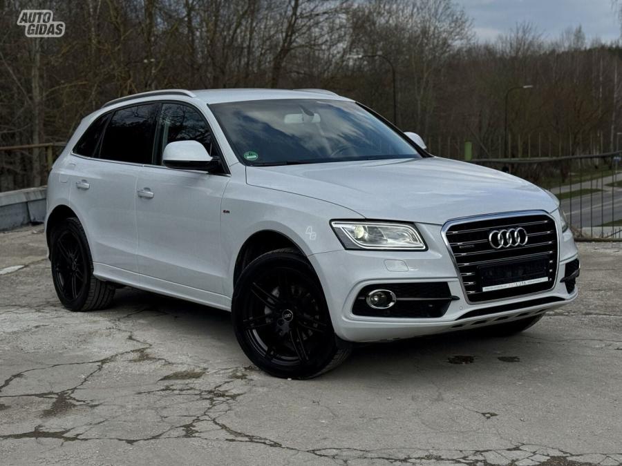 White Audi Q5 2016 in Vilnius, with an engine capacity of 2.00 L and mileage of 279 thousand km for 14200 €, photo 10 on AUTOMOTO.COM.LV