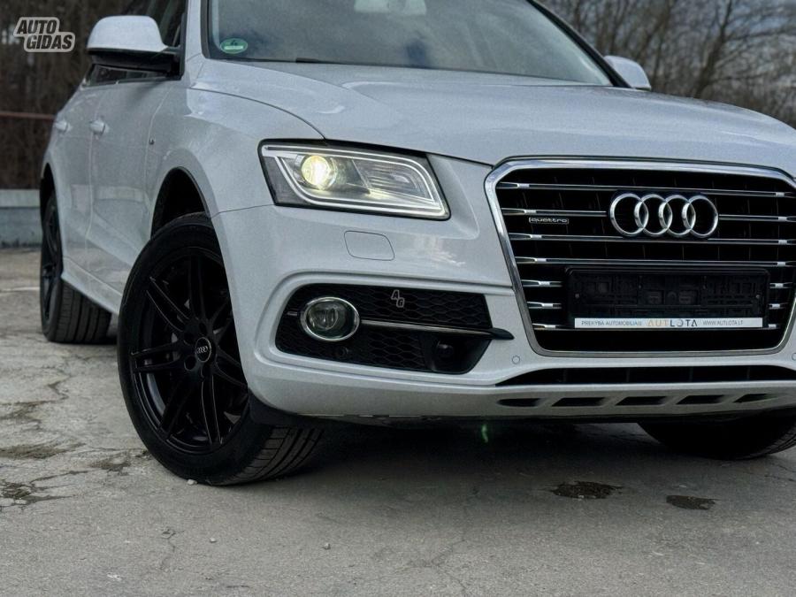 White Audi Q5 2016 in Vilnius, with an engine capacity of 2.00 L and mileage of 279 thousand km for 14200 €, photo 11 on AUTOMOTO.COM.LV