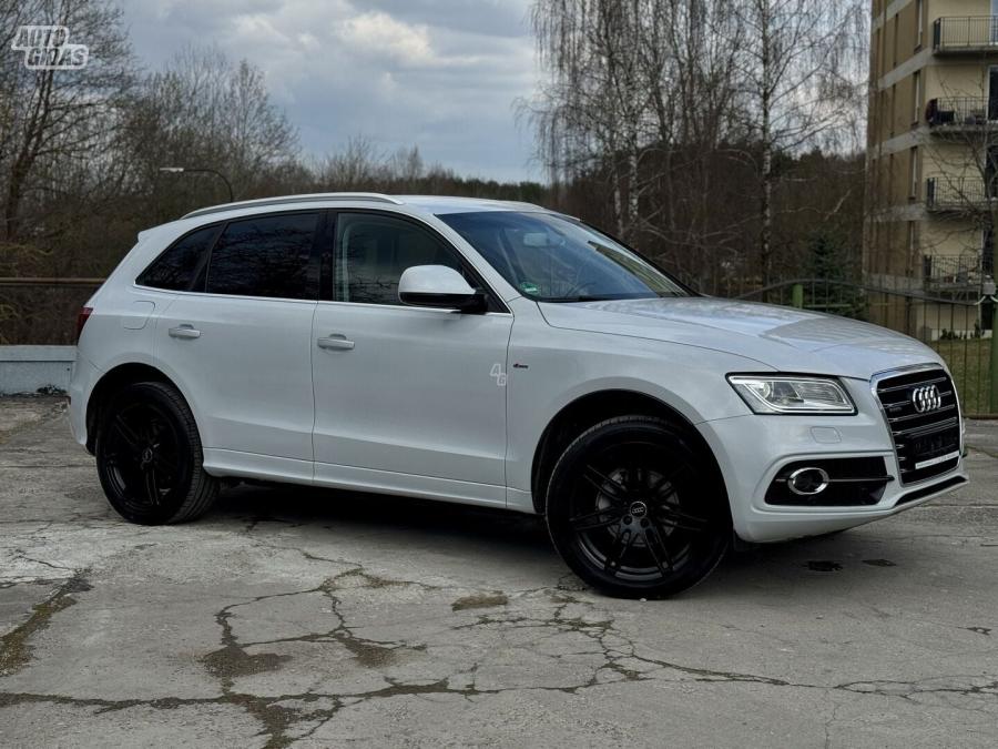 White Audi Q5 2016 in Vilnius, with an engine capacity of 2.00 L and mileage of 279 thousand km for 14200 €, photo 12 on AUTOMOTO.COM.LV