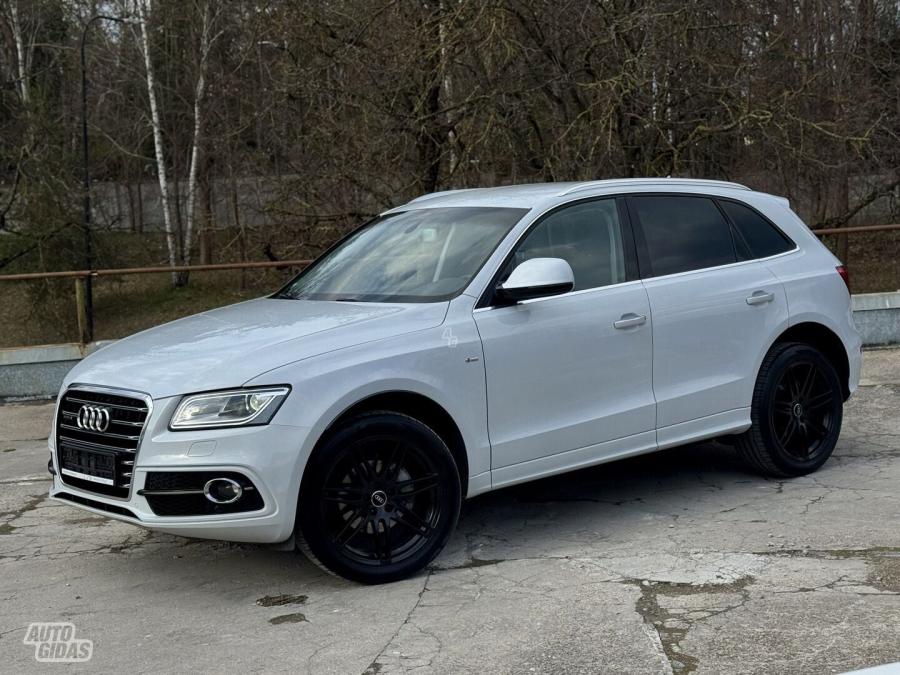 White Audi Q5 2016 in Vilnius, with an engine capacity of 2.00 L and mileage of 279 thousand km for 14200 €, photo 15 on AUTOMOTO.COM.LV