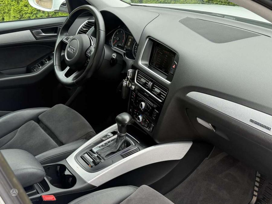 White Audi Q5 2016 in Jonava, with an engine capacity of 1.97 L and mileage of 231 thousand km for 13650 €, photo 21 on AUTOMOTO.COM.LV