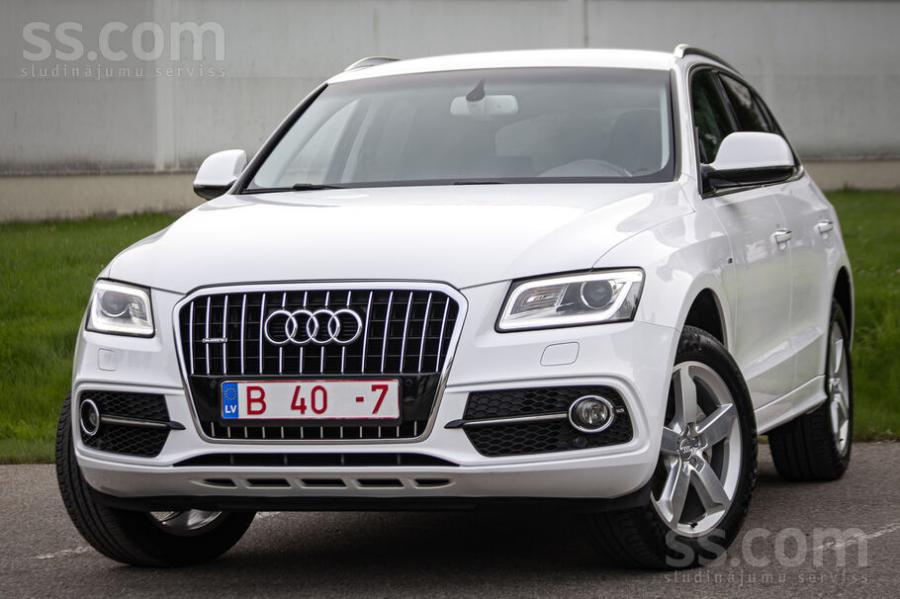 White Audi Q5 2016 in Tukums, with an engine capacity of 2.00 L and mileage of 165 thousand km for 13990 €, photo 1 on AUTOMOTO.COM.LV