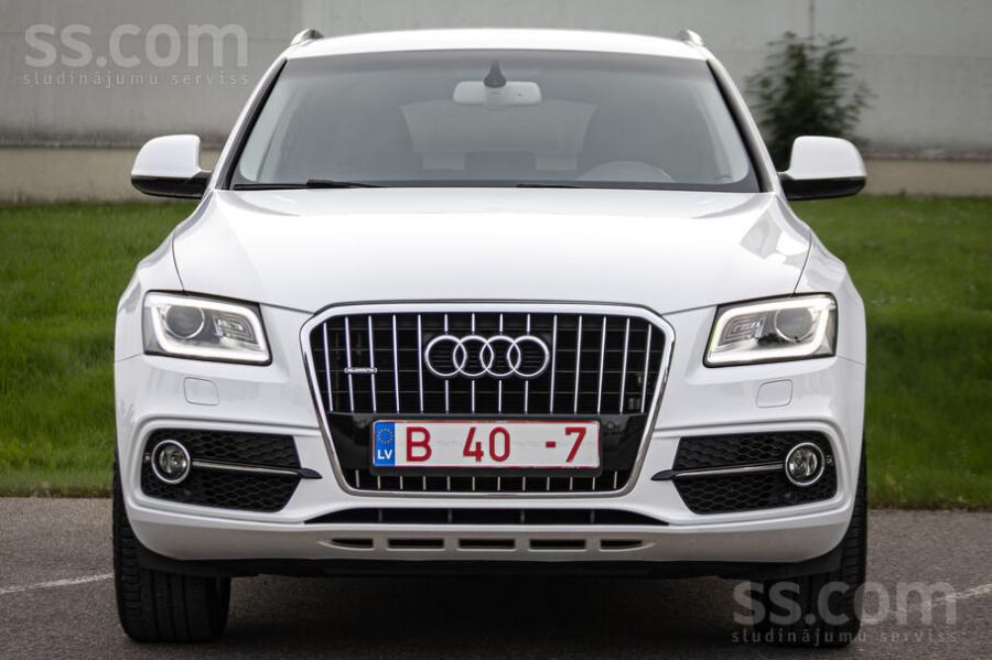 White Audi Q5 2016 in Tukums, with an engine capacity of 2.00 L and mileage of 165 thousand km for 13990 €, photo 4 on AUTOMOTO.COM.LV