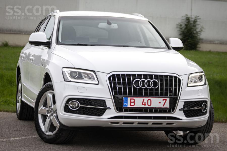 White Audi Q5 2016 in Tukums, with an engine capacity of 2.00 L and mileage of 165 thousand km for 13990 €, photo 5 on AUTOMOTO.COM.LV