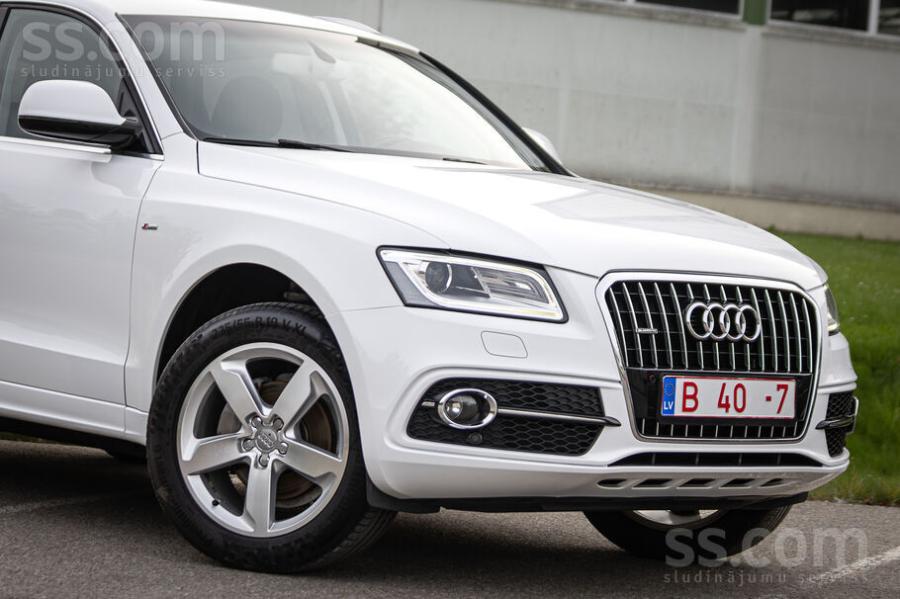 White Audi Q5 2016 in Tukums, with an engine capacity of 2.00 L and mileage of 165 thousand km for 13990 €, photo 7 on AUTOMOTO.COM.LV