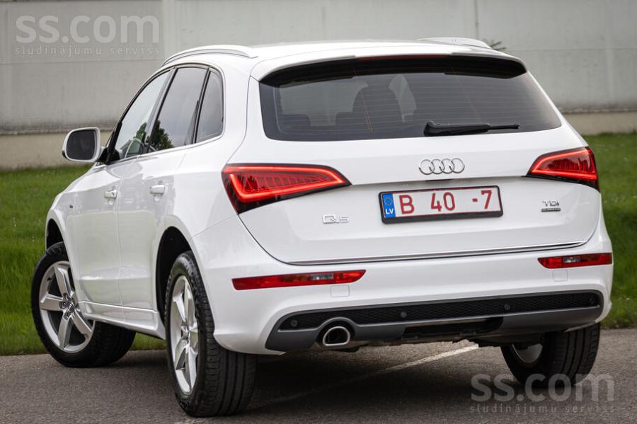White Audi Q5 2016 in Tukums, with an engine capacity of 2.00 L and mileage of 165 thousand km for 13990 €, photo 8 on AUTOMOTO.COM.LV