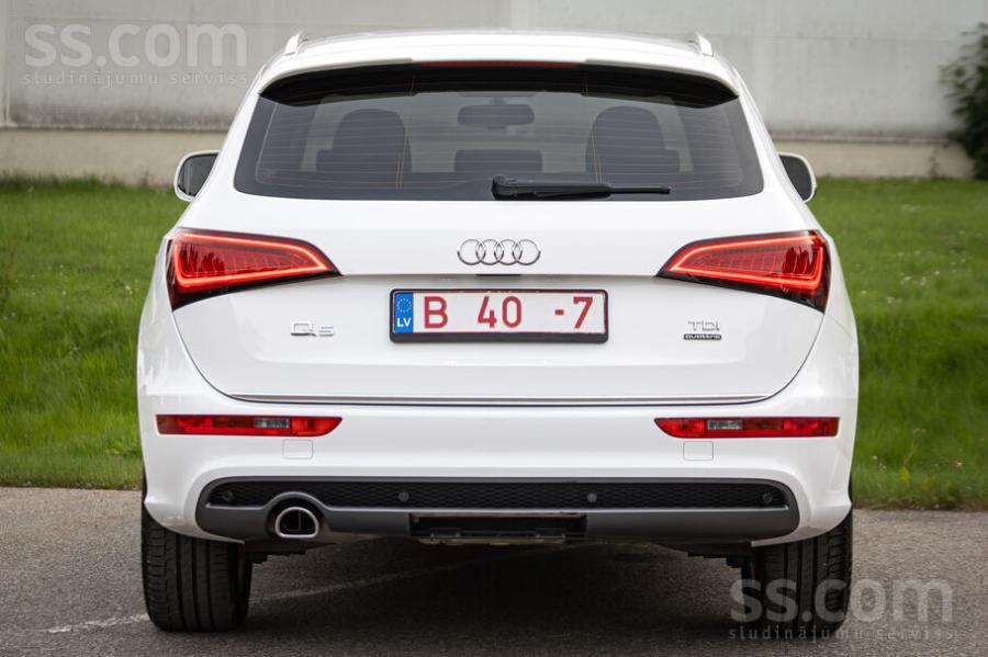 White Audi Q5 2016 in Tukums, with an engine capacity of 2.00 L and mileage of 165 thousand km for 13990 €, photo 11 on AUTOMOTO.COM.LV