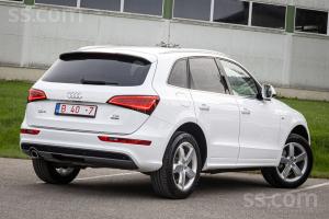 White Audi Q5 2016 in Tukums, with an engine capacity of 2.00 L and mileage of 165 thousand km for 13990 €, photo 14 on AUTOMOTO.COM.LV