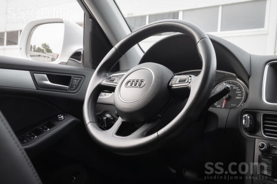 White Audi Q5 2016 in Tukums, with an engine capacity of 2.00 L and mileage of 165 thousand km for 13990 €, photo 22 on AUTOMOTO.COM.LV