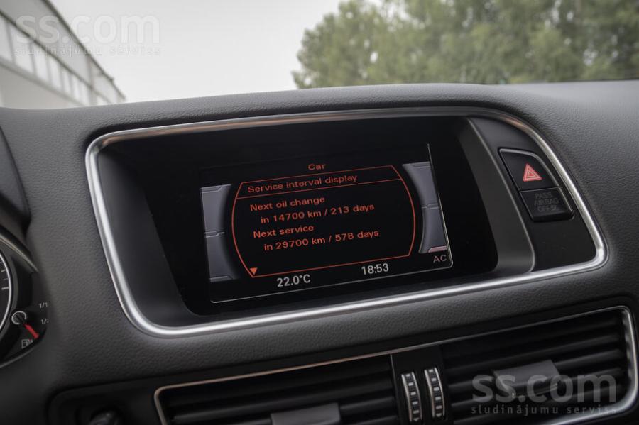 White Audi Q5 2016 in Tukums, with an engine capacity of 2.00 L and mileage of 165 thousand km for 13990 €, photo 28 on AUTOMOTO.COM.LV
