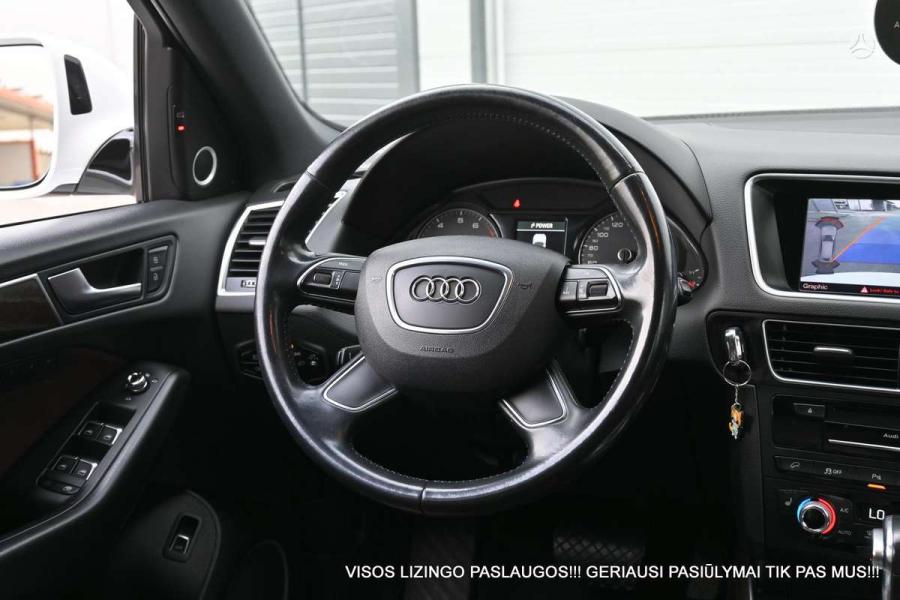 Balts Audi Q5 2016 Kretinga, ar dzinēja tilpumu 1.98 L un nobraukumu 196 tūkst. km par 12499 €, foto 31 vietnē AUTOMOTO.COM.LV