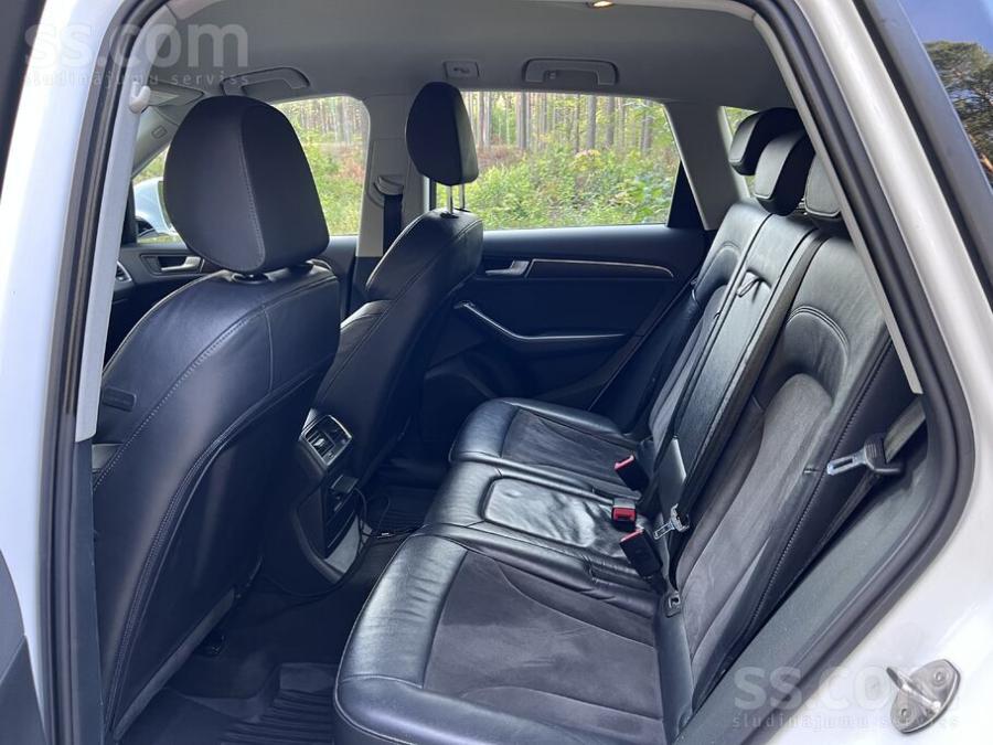 White Audi Q5 2016 in Riga, with an engine capacity of 2.00 L and mileage of 258 thousand km for 12500 €, photo 8 on AUTOMOTO.COM.LV