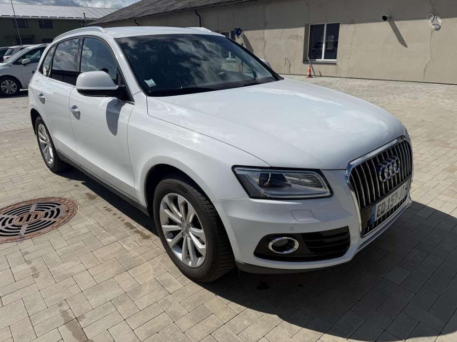 White Audi Q5 2016 in Taurage, with an engine capacity of 1.97 L and mileage of 243 thousand km for 12900 €, photo 4 on AUTOMOTO.COM.LV