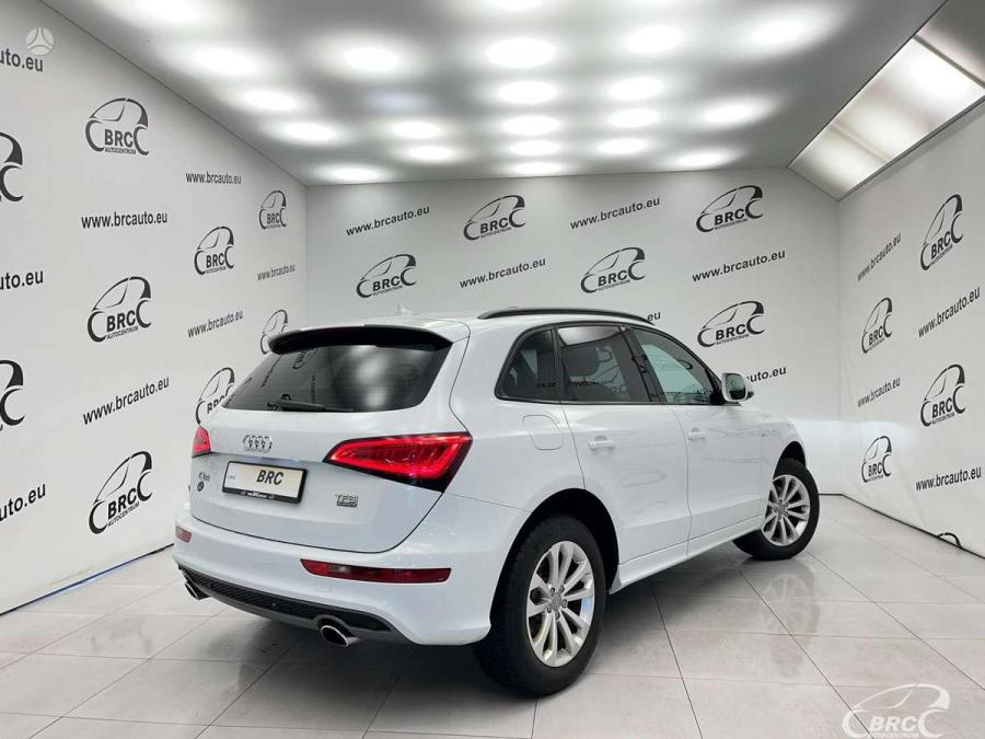 White Audi Q5 2016 in Vilnius, with an engine capacity of 1.98 L and mileage of 196 thousand km for 12900 €, photo 8 on AUTOMOTO.COM.LV