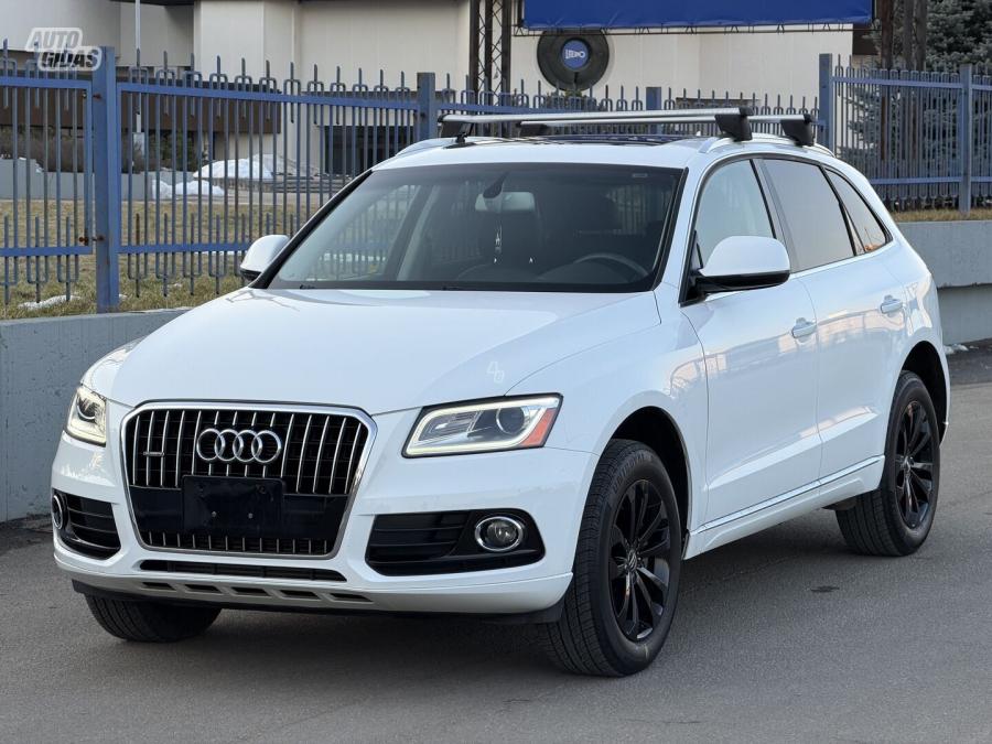White Audi Q5 2017 in Vilnius, with an engine capacity of 2.00 L and mileage of 156 thousand km for 15500 €, photo 1 on AUTOMOTO.COM.LV