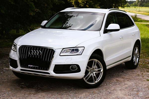 White Audi Q5 2017 in Kretinga, with an engine capacity of 2.00 L and mileage of 160 thousand km for 14499 €, photo 2 on AUTOMOTO.COM.LV