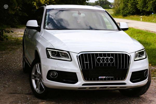 White Audi Q5 2017 in Kretinga, with an engine capacity of 2.00 L and mileage of 160 thousand km for 14499 €, photo 4 on AUTOMOTO.COM.LV