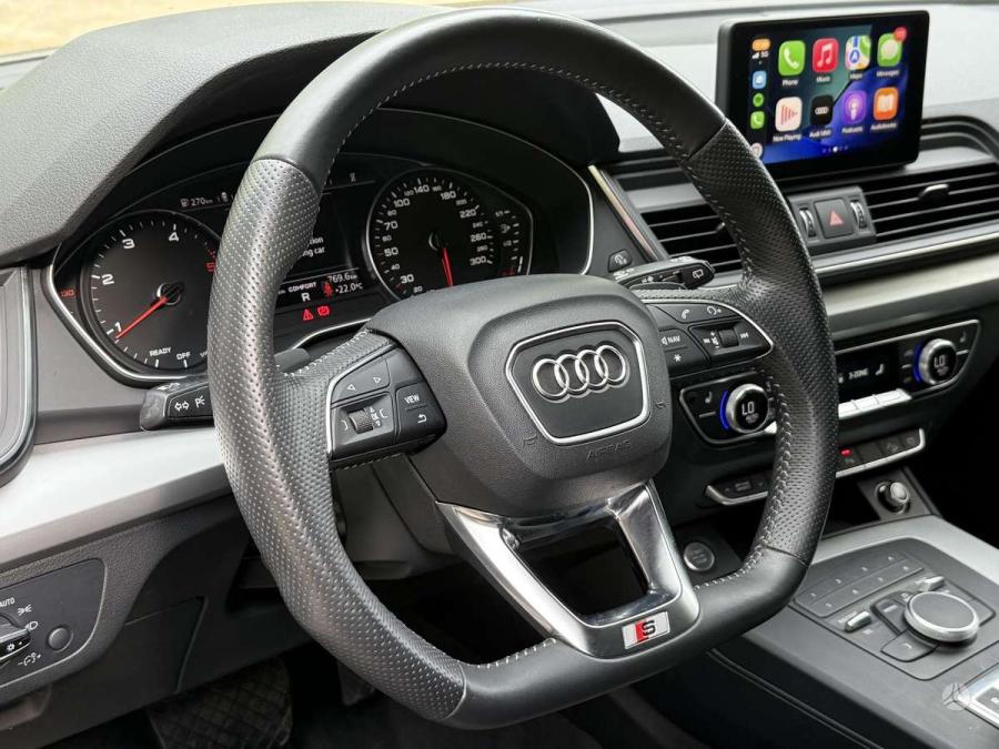 White Audi Q5 2017 in Prienai, with an engine capacity of 2.00 L and mileage of 219 thousand km for 18950 €, photo 36 on AUTOMOTO.COM.LV