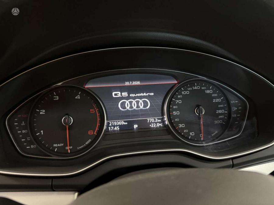 White Audi Q5 2017 in Prienai, with an engine capacity of 2.00 L and mileage of 219 thousand km for 18950 €, photo 38 on AUTOMOTO.COM.LV