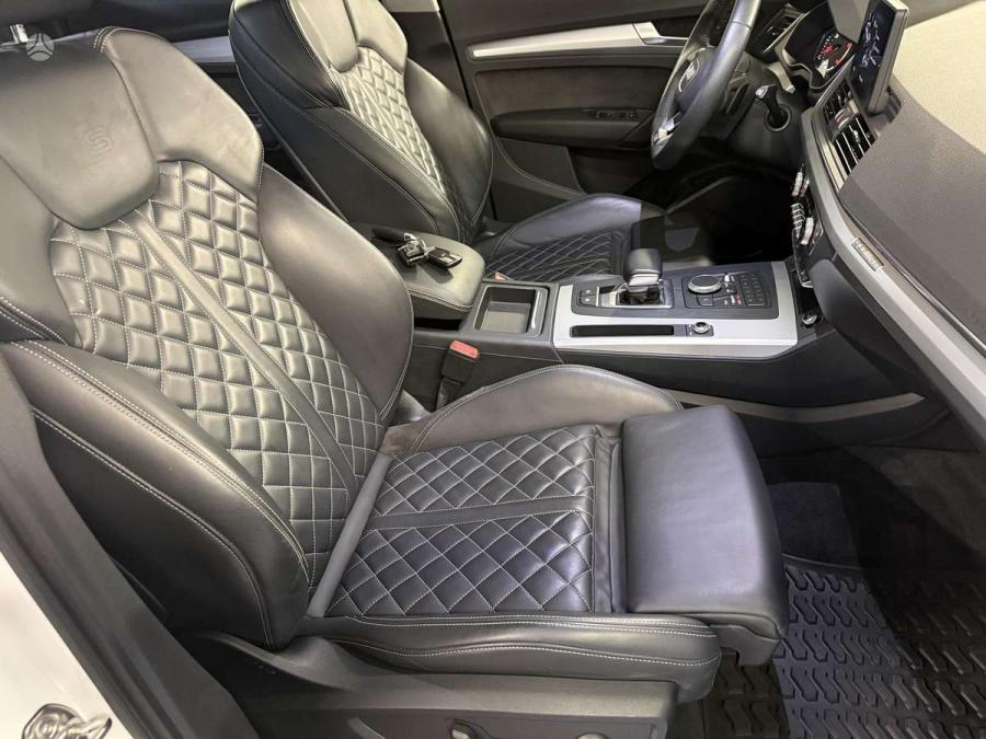 White Audi Q5 2017 in Prienai, with an engine capacity of 2.00 L and mileage of 219 thousand km for 18950 €, photo 42 on AUTOMOTO.COM.LV