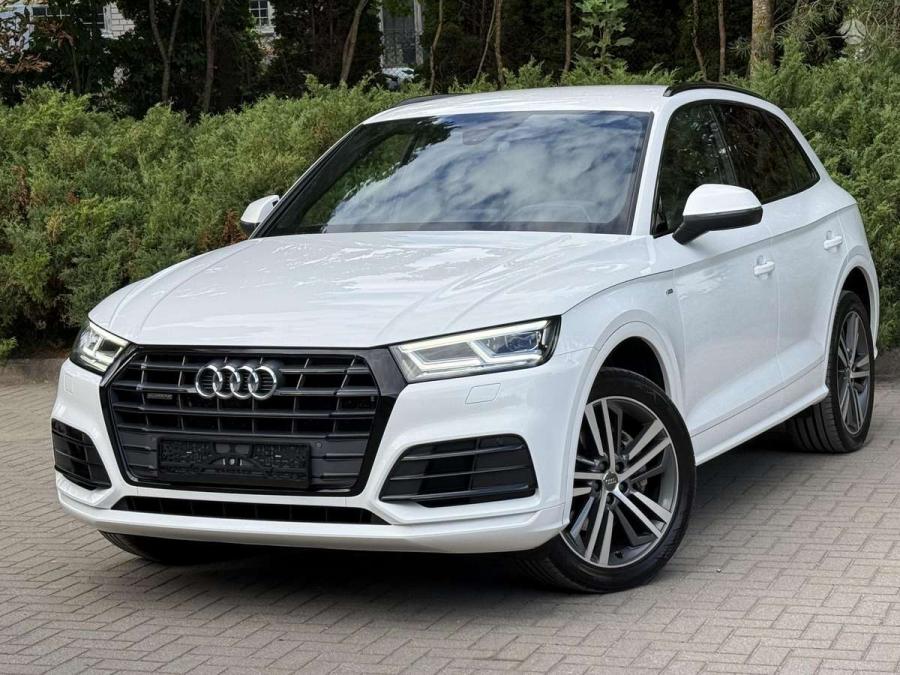 White Audi Q5 2017 in Prienai, with an engine capacity of 2.00 L and mileage of 202 thousand km for 21950 €, photo 3 on AUTOMOTO.COM.LV